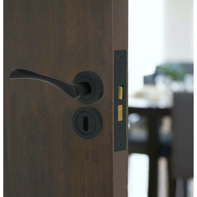 EAI - Swept Lever on Rose Lock Kit / Pack - 80mm Sash Lock & 76mm ...