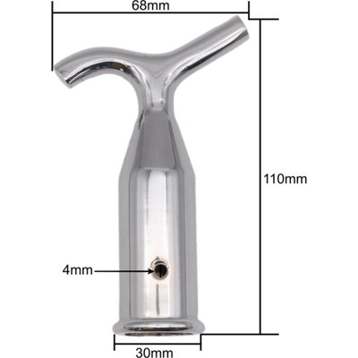 EAI Traditional Sash Pole Hooks for Windows & Blinds - 110mm - Polished ...