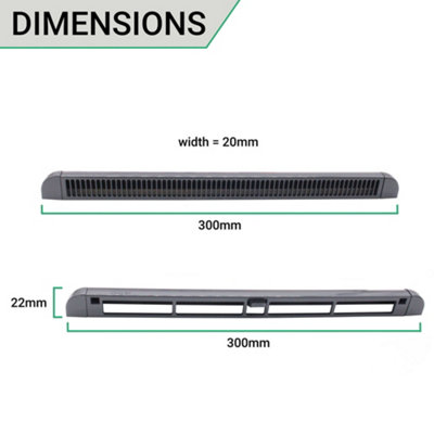 EAI Trickle Window Slot Vent Easy Fitting Inside & Out - 290mm ...