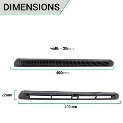 EAI Trickle Window Slot Vent Easy Fitting Inside & Out - 400mm ...