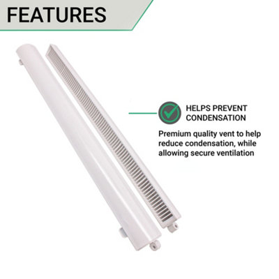 EAI TRICKLE WINDOW SLOT VENT EASY FITTING INSIDE & OUT - 415MM ...