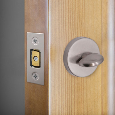EAI Tubular Bathroom Deadbolt Kit - 76mm Case - 57mm Backset - Satin ...