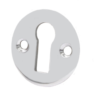 EAI - Victorian Keyhole Escutcheon - 32mm - Polished Chrome