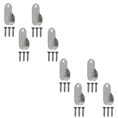 EAI - Wardrobe Rail - End Socket - Suit 32 x 16mmn Oval Rail - Polished ...