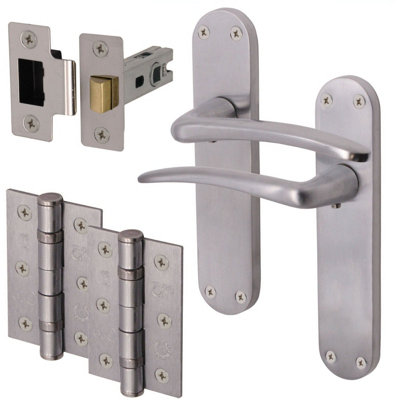 EAI - Zeno Lever on Backplate Latch Kit / Pack - 66mm Latch - 76mm ...