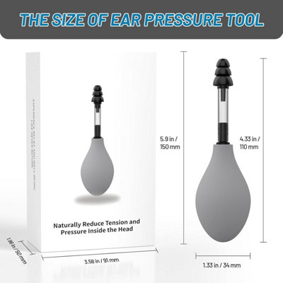 Ear pressure relief device, migraine, natural ear pressure regulator