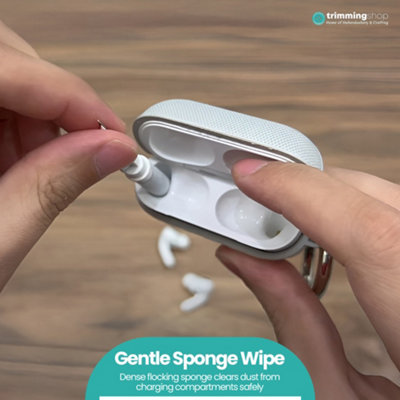 Earbuds Cleaning Pen Tool, Earphones Case Cleaner Tool Brush, White