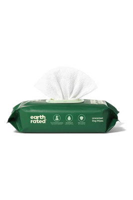Earth Rated Dog Wipes 100 Unscented Wipes