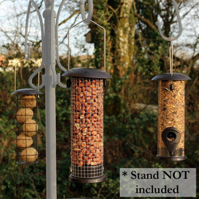 Easipet Garden Hanging Wild Bird Feeders - set of 3 Seed, Nut and Fat ...