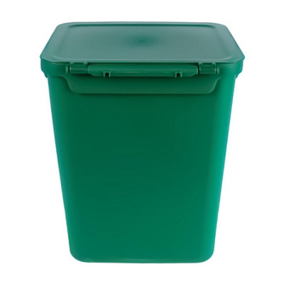 Easy Eco 10L Large Green Plastic Kitchen Compost Caddy/Food Bin for ...