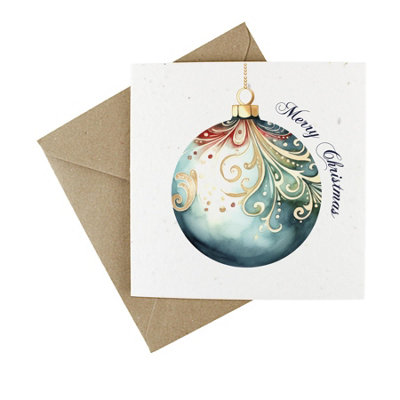 Easy Eco Wildflower Christmas Bauble Cards - Eco-friendly and Plantable ...