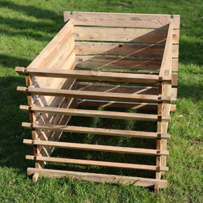 Easy Fill Wooden Compost Bin Composter 1575 Litres by Woven Wood