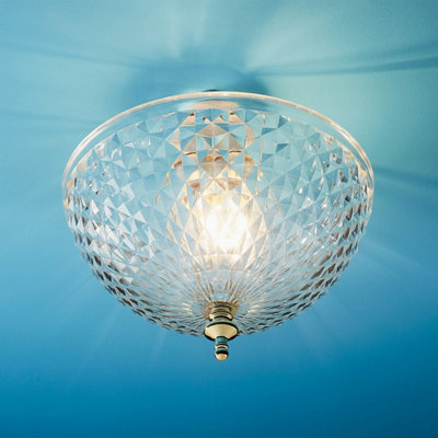 Easy-Fit Acrylic Diamond Light Shade - No Tools Needed, Faceted Design ...