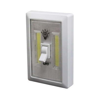 Easy Fix Stick On LED Switch Light Battery Powered for Wardrobe ...