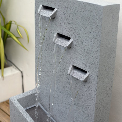 Easy Fountain Trinity Falls Water Feature incl LEDs - L 25 cm x W 39 cm ...