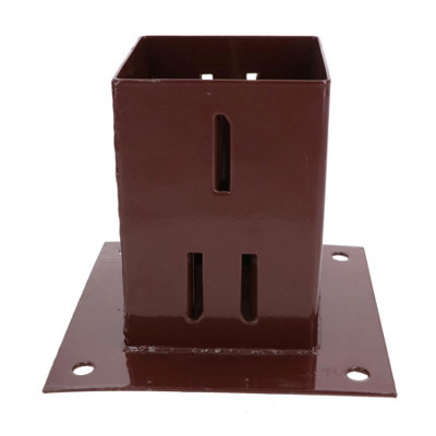 Easy Grip Fence Post Bolt Down Shoe Holder Support Clamp 100mm x 100mm 8PK