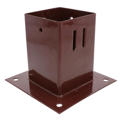 Easy Grip Fence Post Bolt Down Shoe Holder Support Clamp 100mm x 100mm 8PK