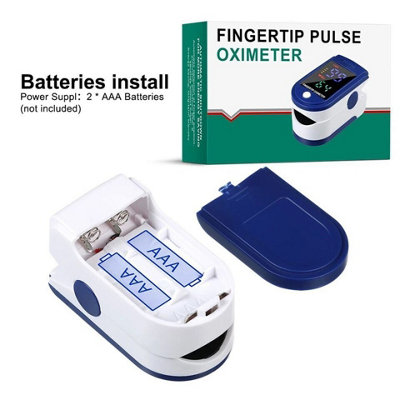 Easy Home Use Fingertip Pulse Oximeter SpO2 Blood Oxygen & Heart Rate ...