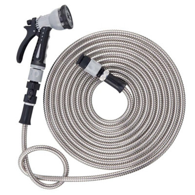 Easy Hose Stainless Steel Garden Water Hosepipe Rust Proof & Tangle ...