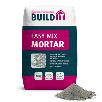 Easy Mix Mortar Just Add Water Ready Mixed For Brick, Block, Rendering ...