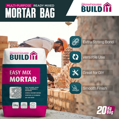 Easy Mix Mortar Just Add Water Ready Mixed For Brick, Block, Rendering ...