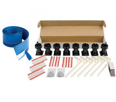 Easy Plumb Shower Tray Riser Leg Kit Adjustable + Seal Strip Quad Square Trays