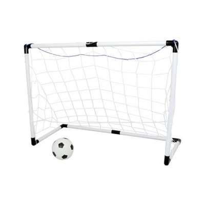 Easy Setup Football Goal Set with Pump and Ball for Kids - Portable ...