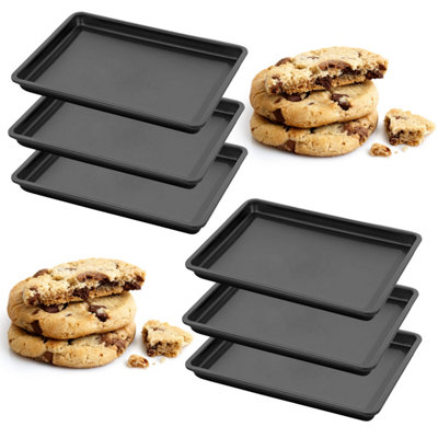 Easy to Clean Large 32cm Multi-Pack 6 Pack Essentials Non-Stick Baking ...