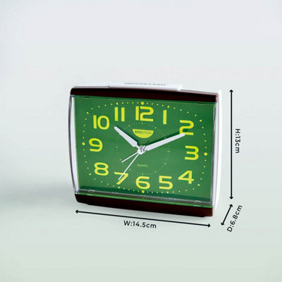 Easy to Read Alarm Clock, Silent Second Hand, No Irritating Ticking ...