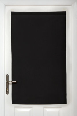 Easyblinds Easydoor door blind in BLACK for glazed doors, self-adhesive ...