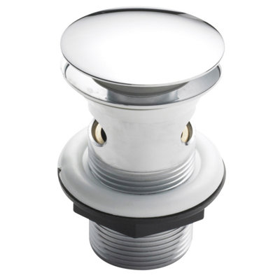 Easyclean Push Button Plug Basin Slotted Waste - Chrome - Balterley ...