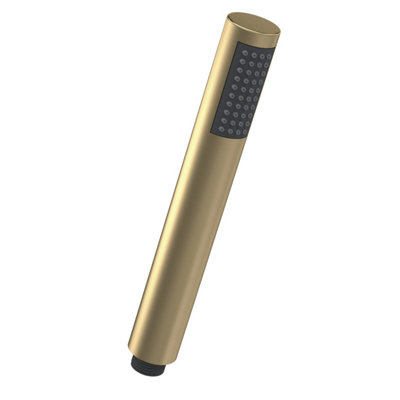 Easyclean Round Single Function Shower Handset - Brushed Brass