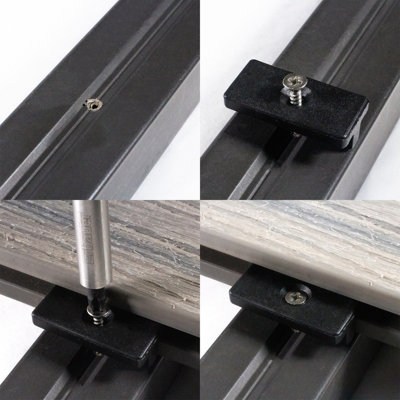 EasyComposite Pack of 8 Structrual Composite Joist Black for Decking ...