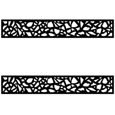 EasyComposite Pair of Composite Screen Trellis Topper Decorative ...