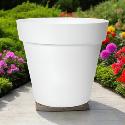 Easyday Smile Straight Flower Pot 40cm - White