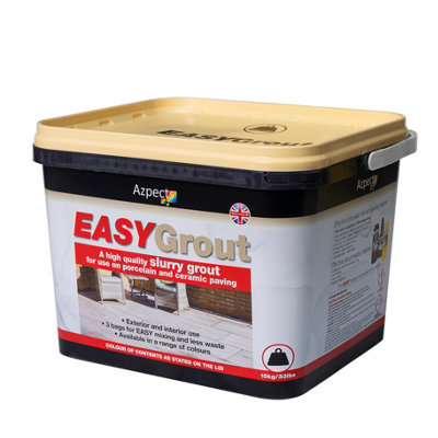 EASYGrout High Quality Slurry Grout 15kg - Crema | DIY at B&Q