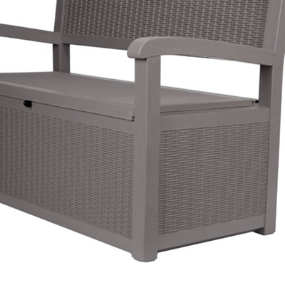 EASYLIFE Garden Storage Bench - Weatherproof Outdoor Seat with Hidden ...