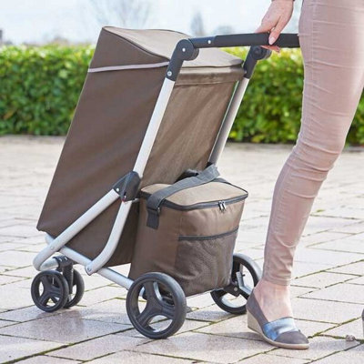 Easylife Lightweight 4-Wheel Shopping Trolley - Foldable with Large ...