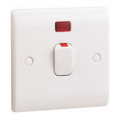 Eaton P401N Double Pole Switch & Neon 20 Amp