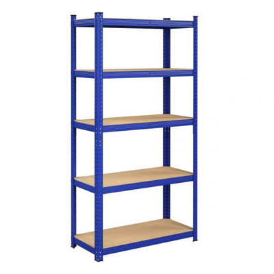 Eazilife Blue 5 Tier Boltless Shelving Unit 1800mm x 900mm x 400mm
