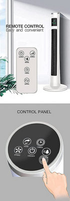ECASA Oscillating Electric Tower Fan With Remote 40 Inch Touch Control ...