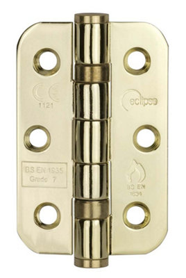 Eclipse 3 Inch (76mm) Ball Bearing Hinge Grade 7 Radius Ends - Polished ...
