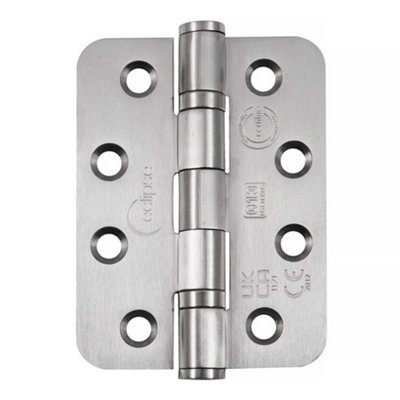 Eclipse 4 inch (102mm) Ball Bearing Hinge Grade 13 Radius Ends - Satin ...