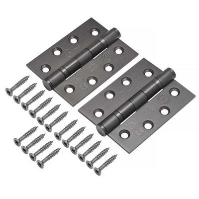 Eclipse 4 inch (102mm) Ball Bearing Hinge Grade 13 Square Ends - Dark ...