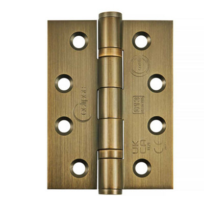 Eclipse 4 inch (102mm) Ball Bearing Hinge Grade 13 Square Ends - Matt ...
