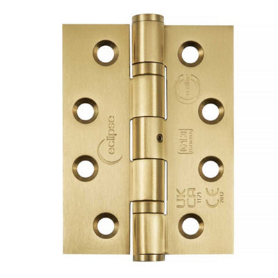 Eclipse 4 inch (102mm) Ball Bearing Hinge Grade 13 Square Ends - Satin ...