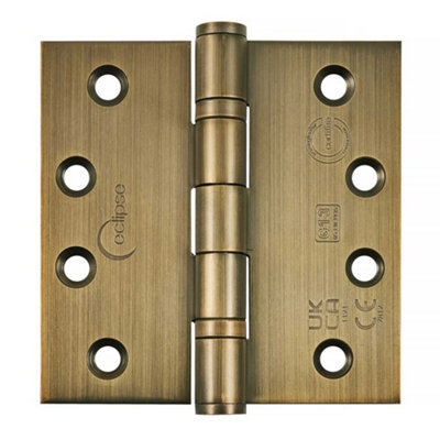 Eclipse 4 inch (102mm x 102mm) Ball Bearing Hinge Grade 13 Square Ends ...