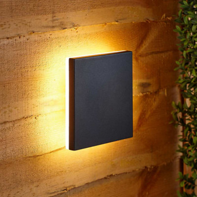 Eclipse Effect LED Wall Light - Square | DIY at B&Q