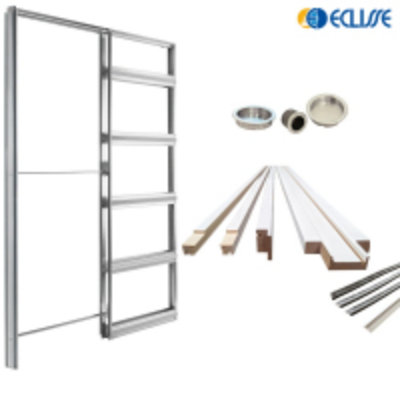 ECLISSE Single Sliding Pocket Door Kit Bundle 762x1981mm- (Includes ...