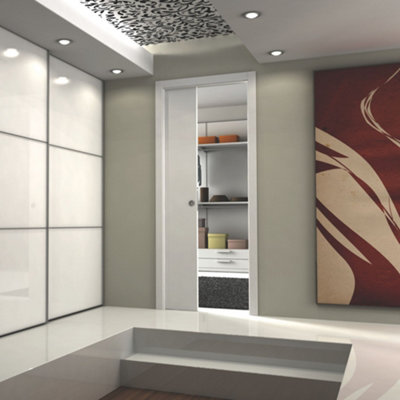 ECLISSE Single Sliding Pocket Door Kit Bundle 762x1981mm- (Includes ...